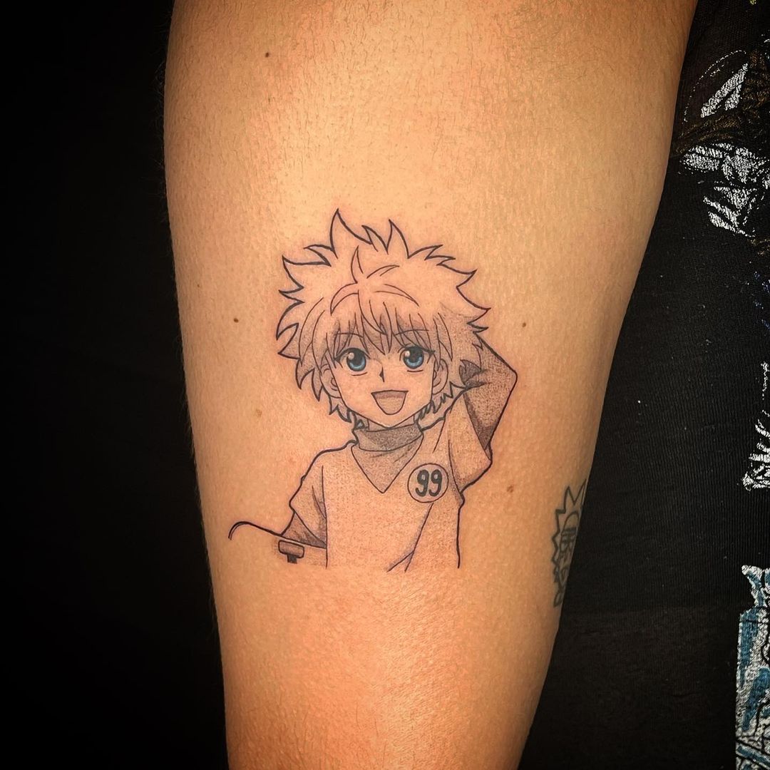 25 Small Anime Tattoos for Anime Lovers - Small Tattoos & Ideas