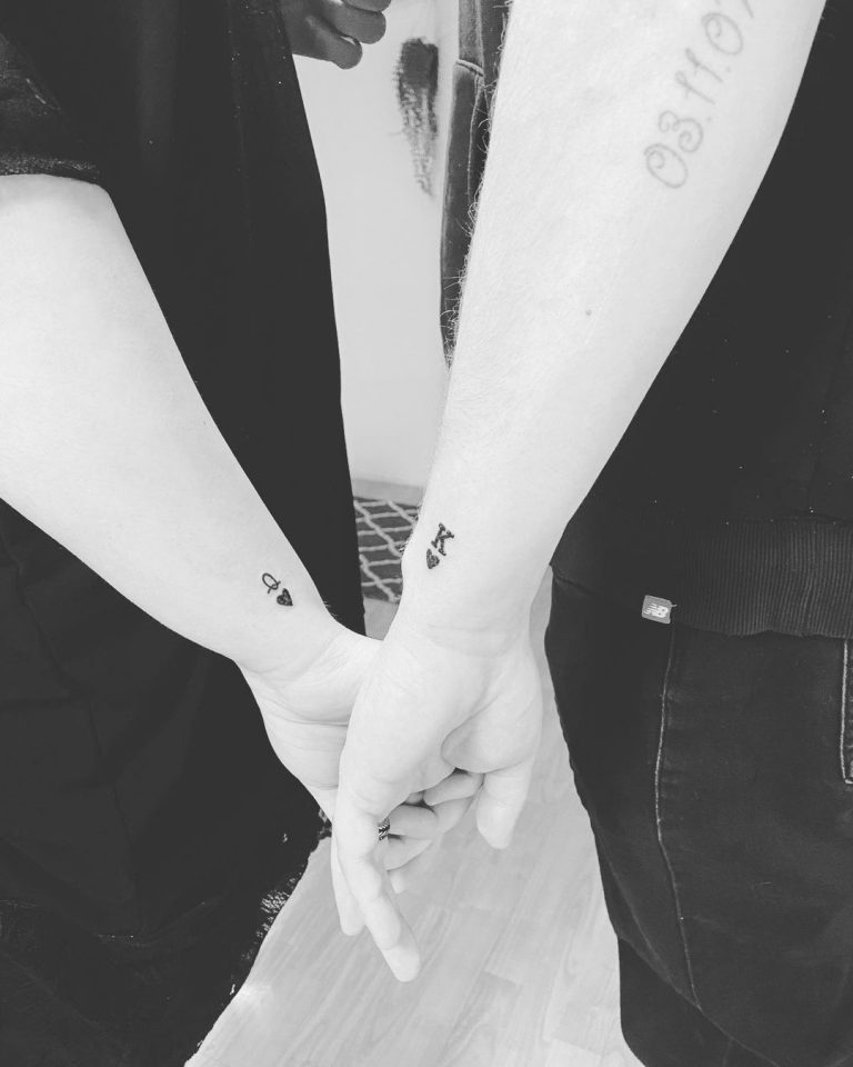 25 Romantic & Small Matching Tattoos for Couples - Page 5 of 5 - Small ...