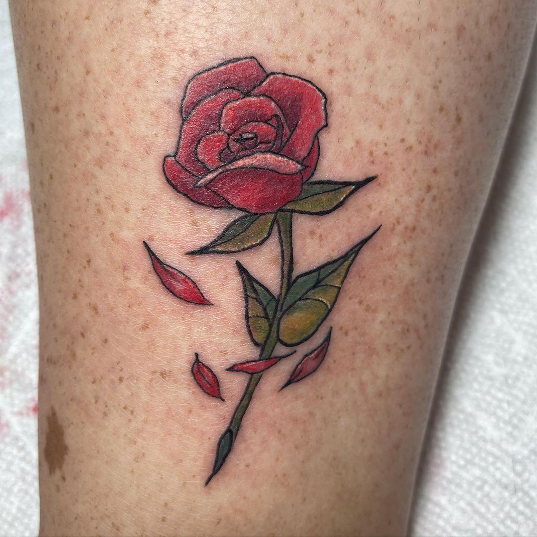 25 Small Rose Tattoos for Tattoo Lovers in 2021 - Page 2 of 5 - Small ...