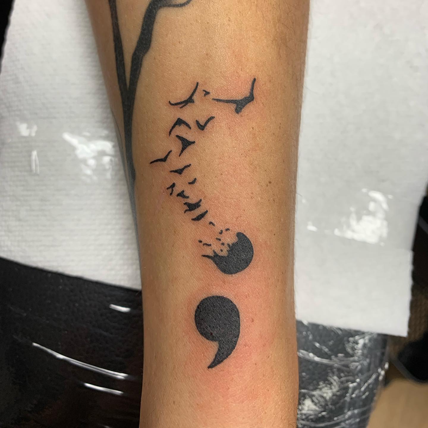 20 Semicolon Tattoo for Strength and Solidarity!