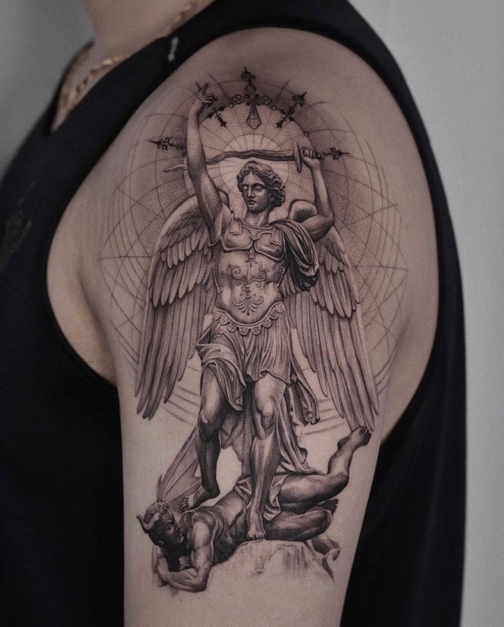 25 Greatest Archangel Tattoo - Small Tattoos & Ideas