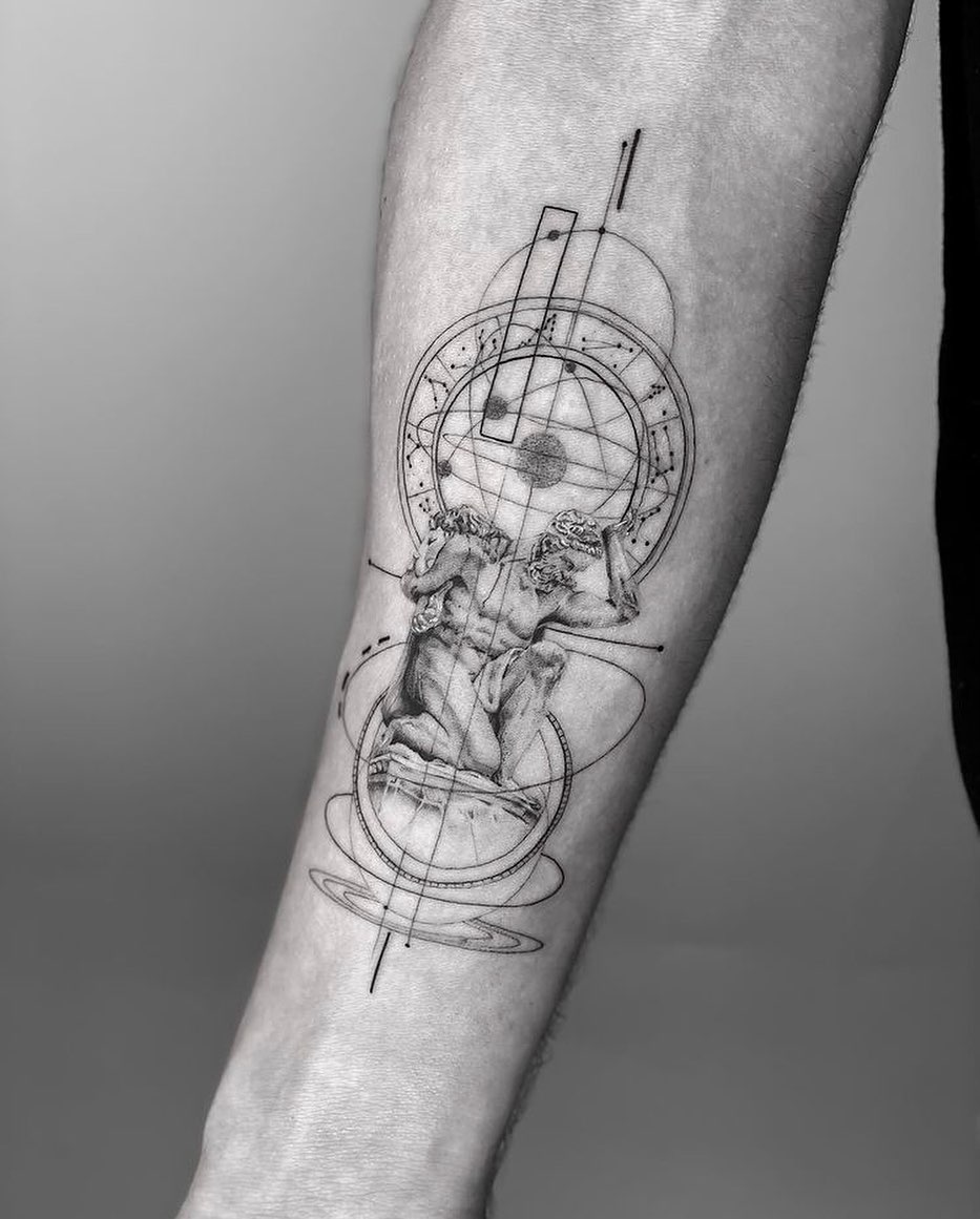 24 Coolest Atlas Tattoo Ideas - Small Tattoos & Ideas