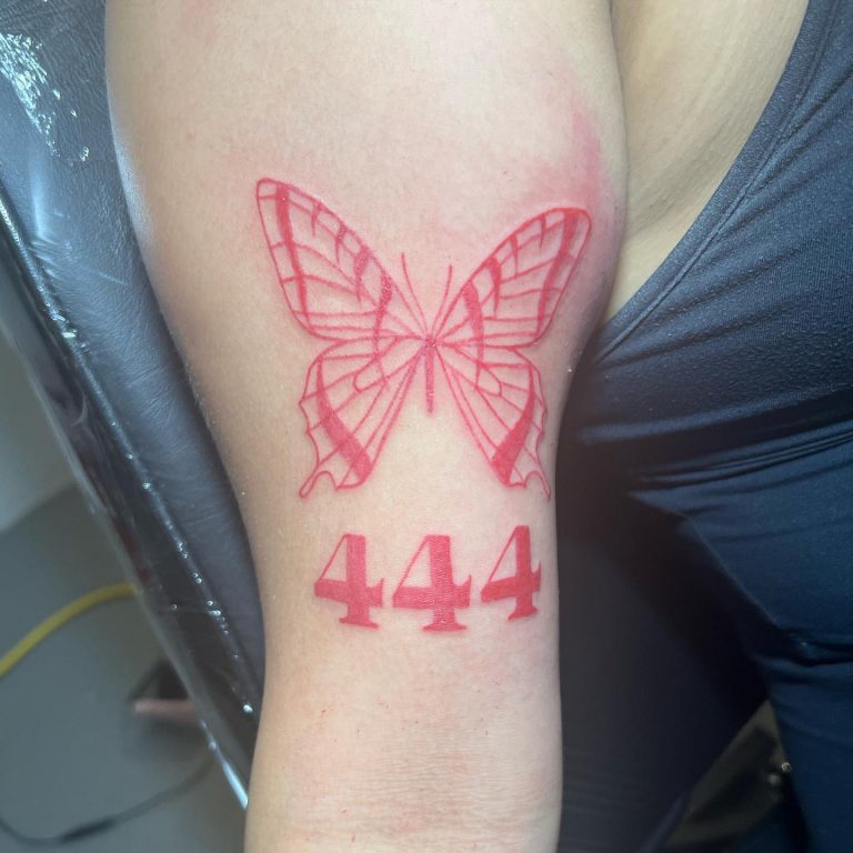 21 Lucky 444 Tattoo - Small Tattoos & Ideas