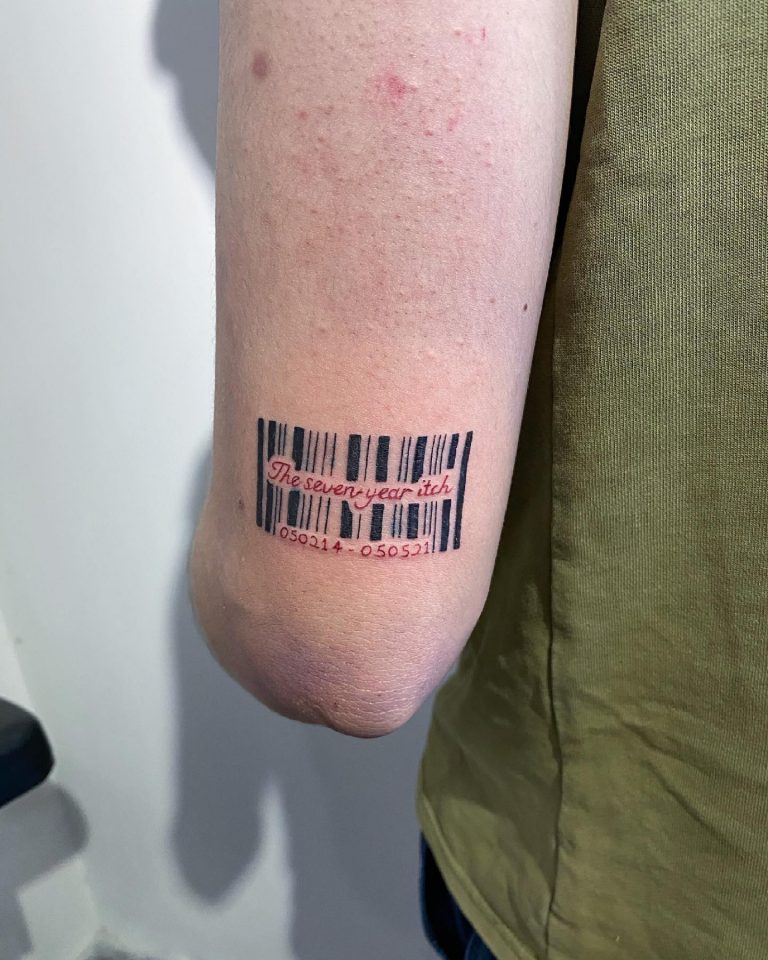 25 Cool Graphic Barcode Tattoo - Small Tattoos & Ideas