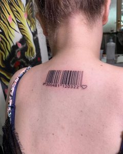 25 Cool Graphic Barcode Tattoo - Small Tattoos & Ideas