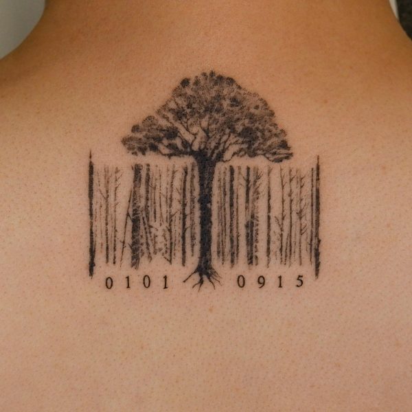 25 Cool Graphic Barcode Tattoo - Small Tattoos & Ideas